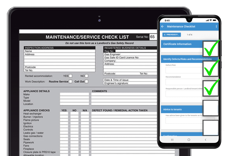 Complete your EICR Certificates & Documents on your Mobile