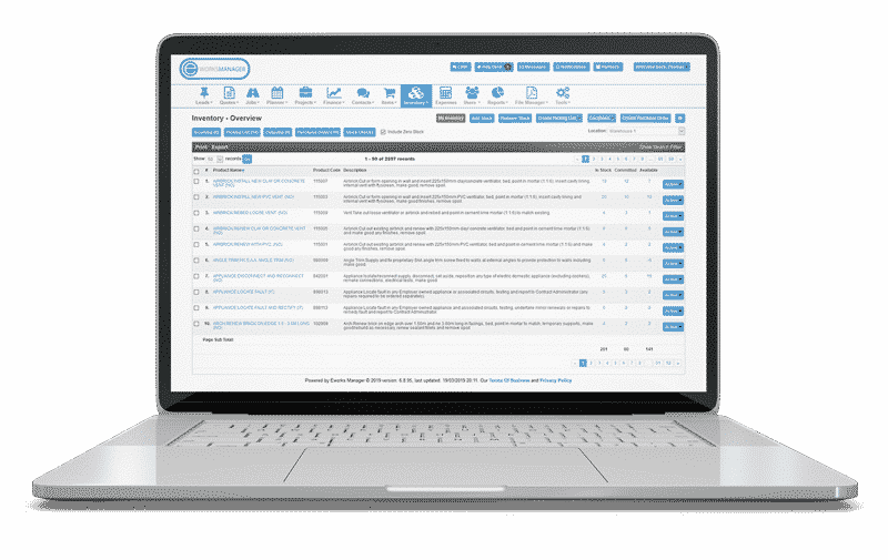 Stock Management Software - 14-Day Free Trial - Eworks Manager
